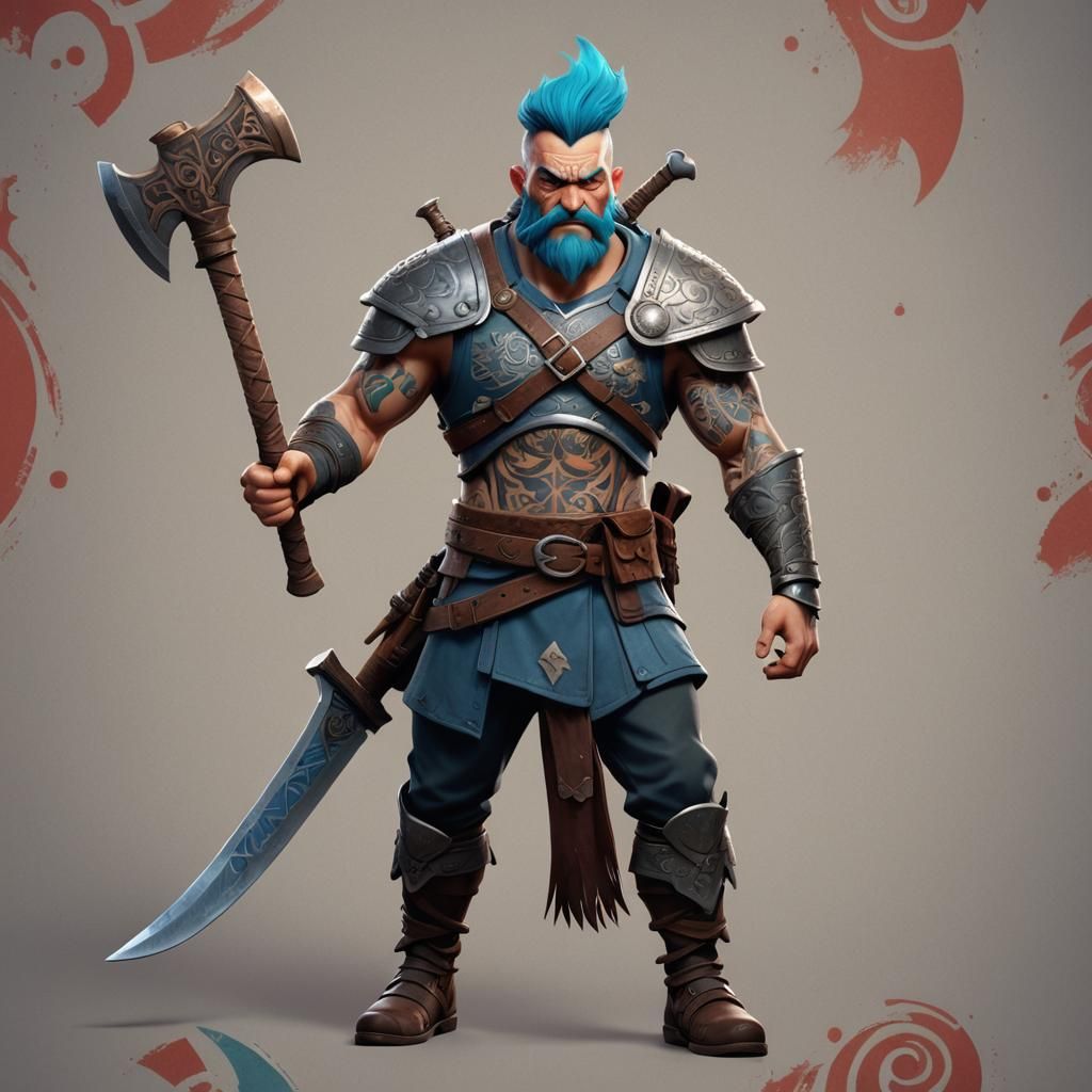 Eric the Blue - AI Generated Artwork - NightCafe Creator