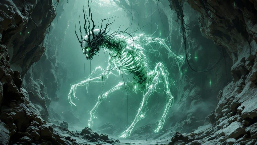 Ghost of the Hive-King (H.R. Giger style)