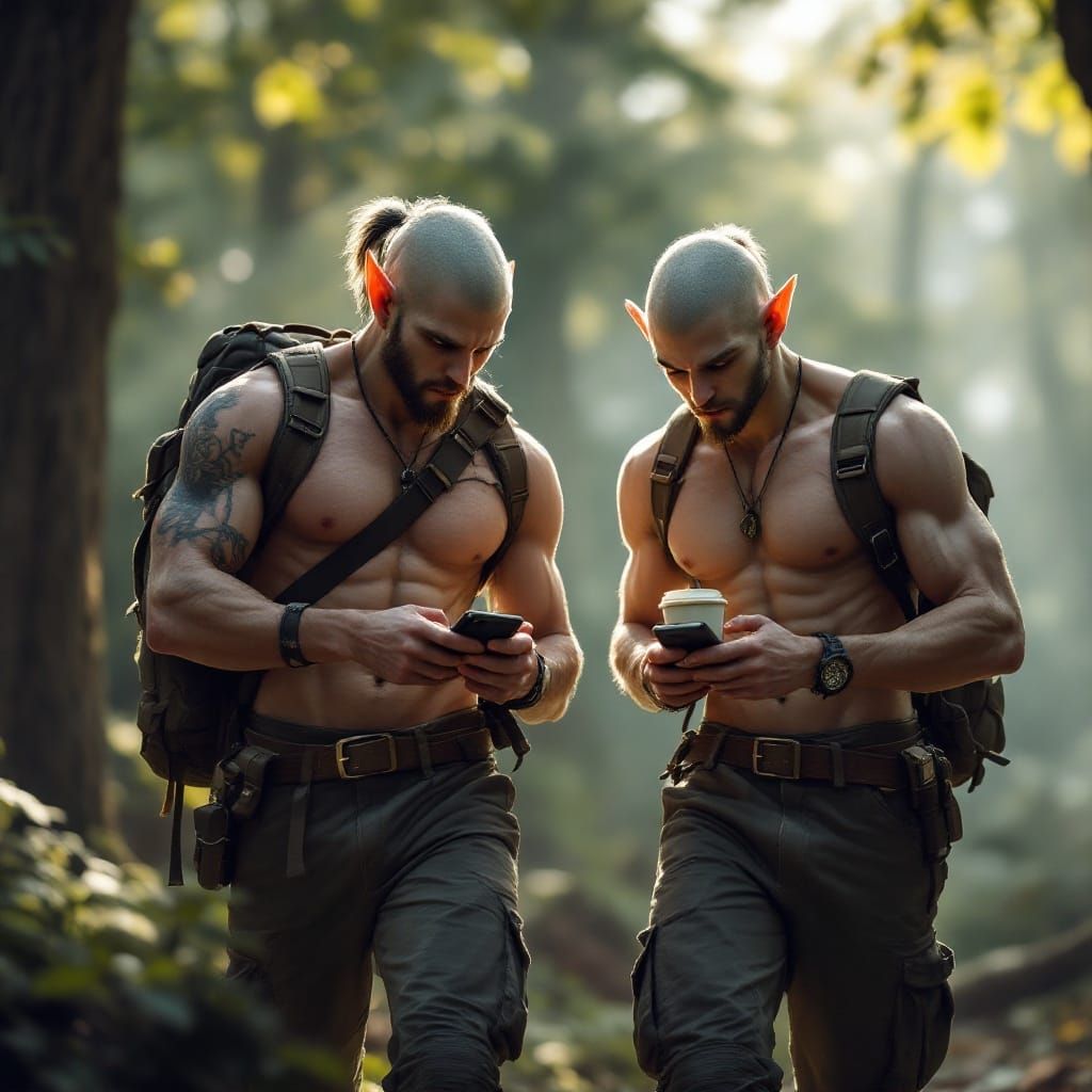 Modern Elves - Modern Elves in Forest, Inspired by Urban Fan...