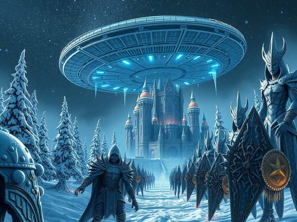 A bizarre winter kingdom - Ethereal Winter Metropolis in a ...