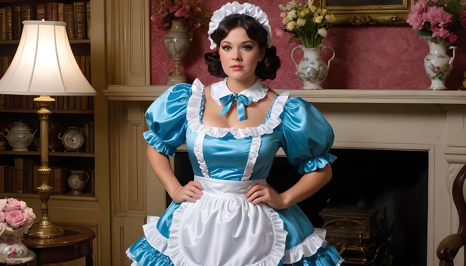 Blue Maid - AI Generated Artwork - NightCafe Creator