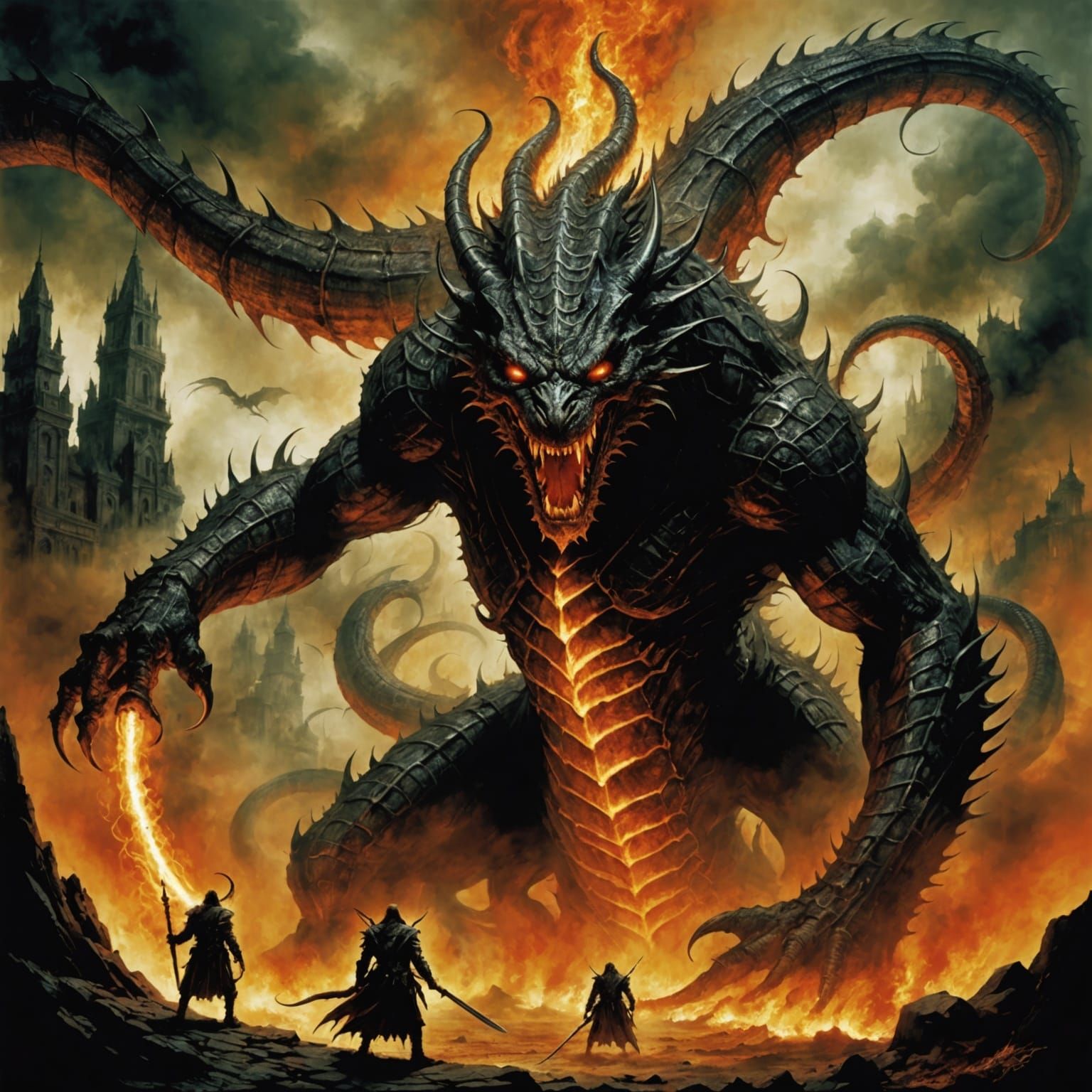 Infernal Behemoth - AI Generated Artwork - NightCafe Creator