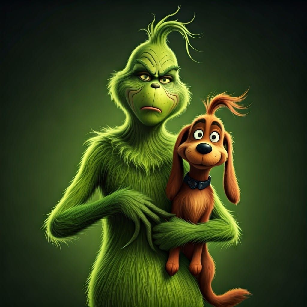 The Grinch and his dog - The Grinch and His Faithful Dog Com...