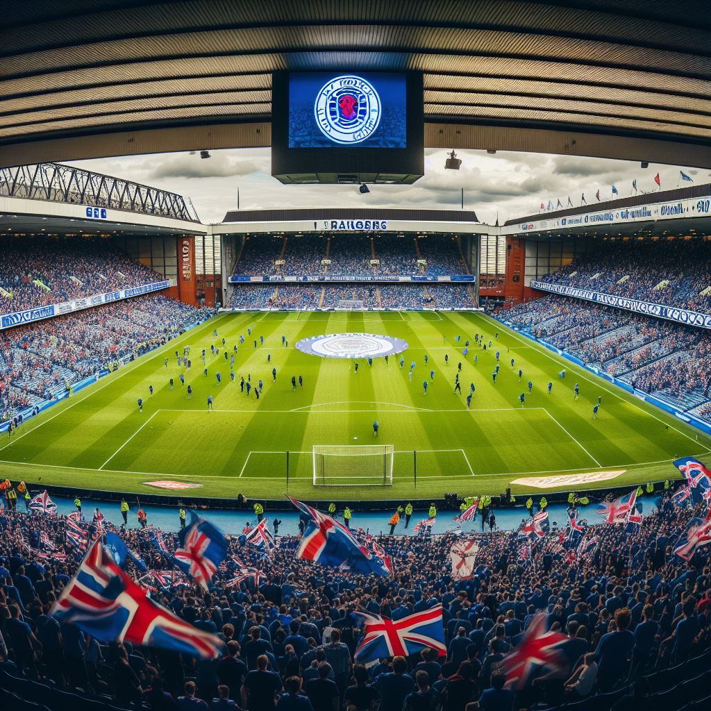 Ibrox Stadium - AI Generated Artwork - NightCafe Creator
