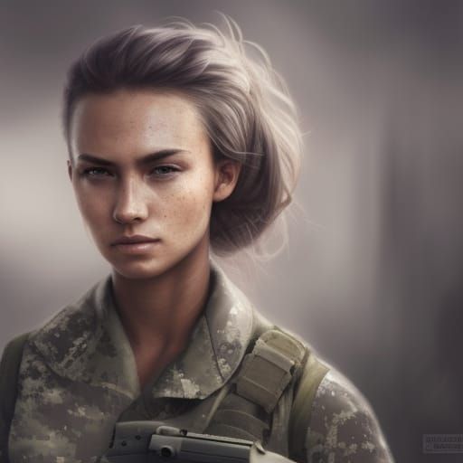 Beautiful Soldier - AI Generated Artwork - NightCafe Creator