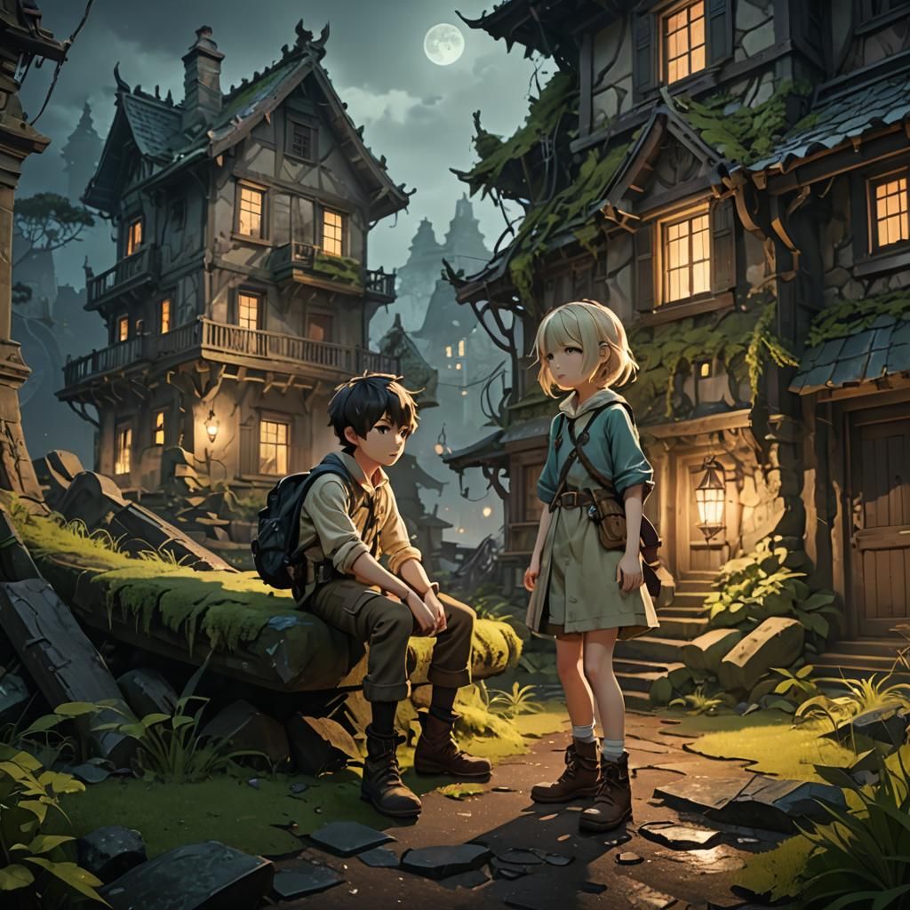 Hansel and Gretel - AI Generated Artwork - NightCafe Creator