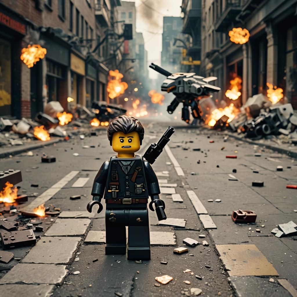 LEGO Cinematic Moment - AI Generated Artwork - NightCafe Creator