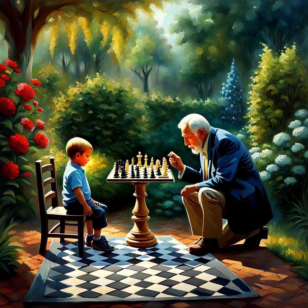 Master and Apprentice - AI Generated Artwork - NightCafe Creator