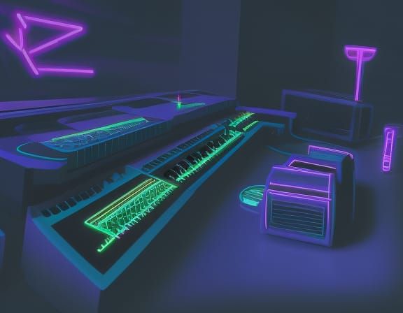synthwave neon retro - AI Generated Artwork - NightCafe Creator