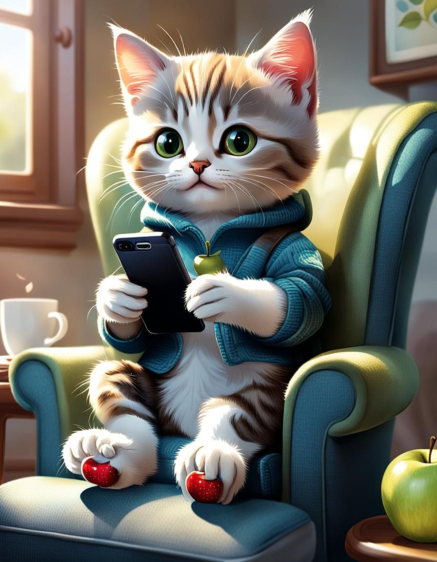 Witty Kitty - AI Generated Artwork - NightCafe Creator