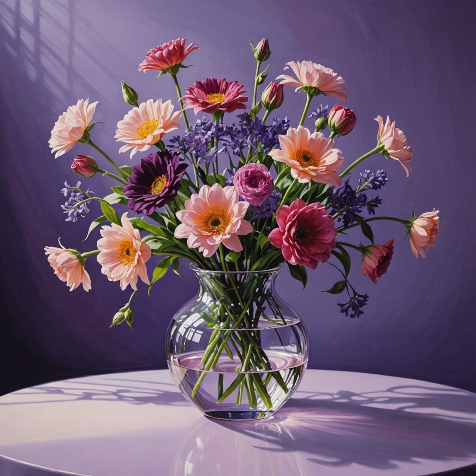 flowers in a vase - AI Generated Artwork - NightCafe Creator