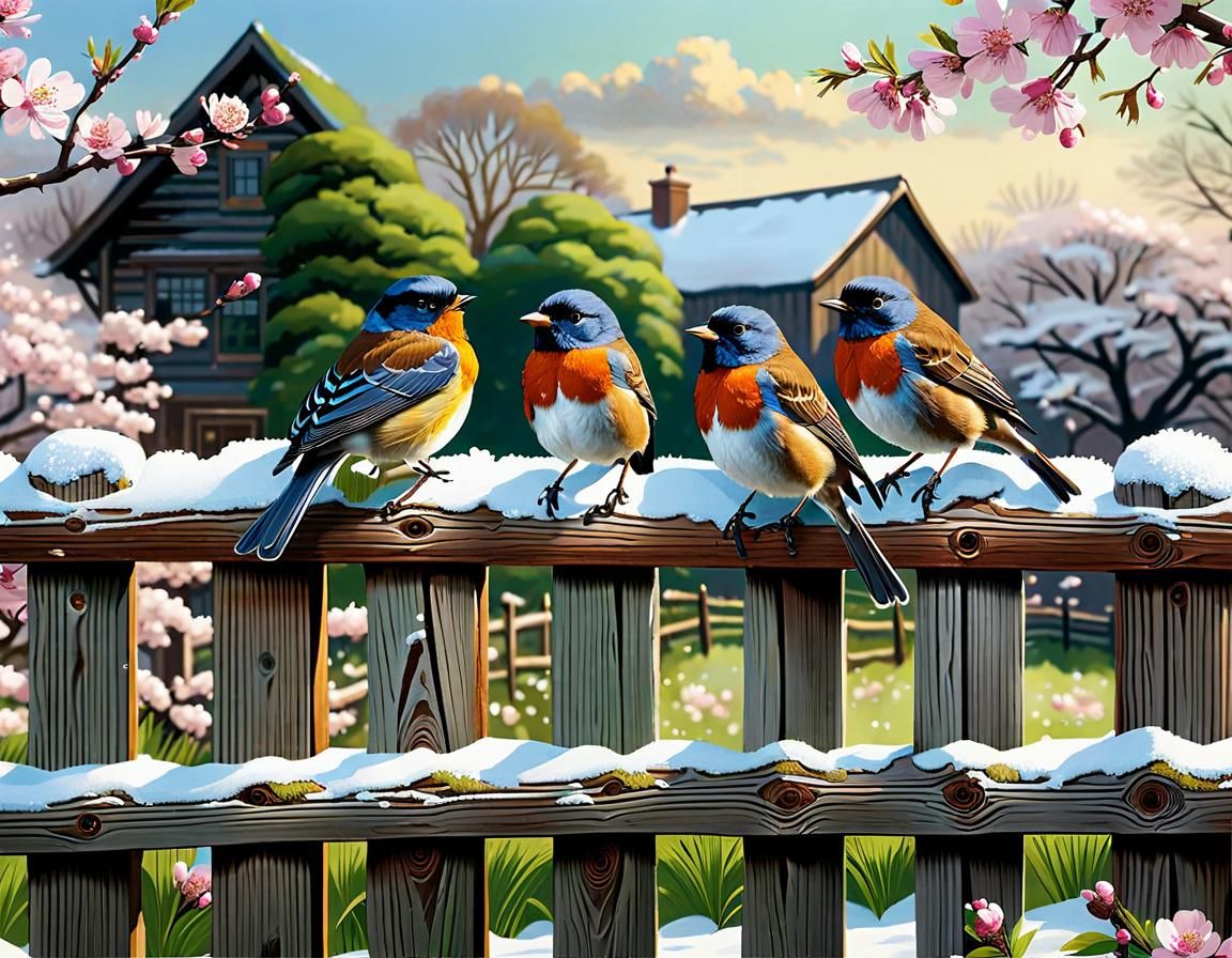 Harbingers of Spring - AI Generated Artwork - NightCafe Creator