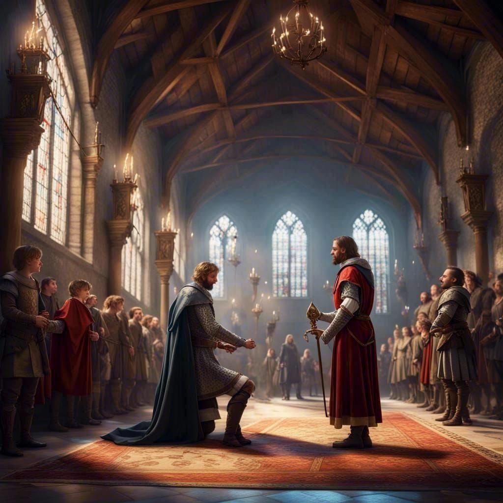 Knighting Ceremony - AI Generated Artwork - NightCafe Creator