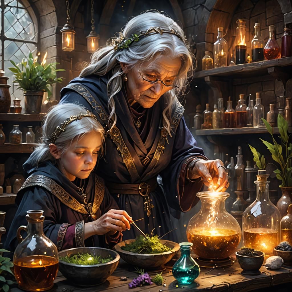 Training alchemy 🌱 - AI Generated Artwork - NightCafe Creator