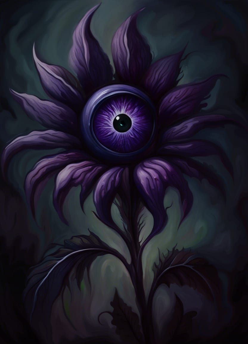 Cursed flower - AI Generated Artwork - NightCafe Creator