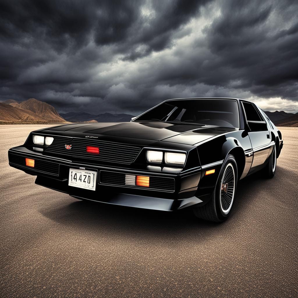 Knight Rider car tv show KITT. - AI Generated Artwork - NightCafe Creator