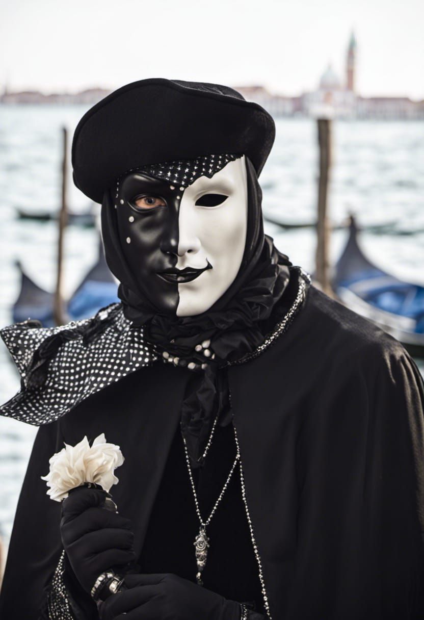 Pierrot Mask of the Broken-hearted - AI Generated Artwork - NightCafe ...