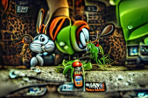 Marvin and Bugz intricate details, HDR, beautifully shot ...