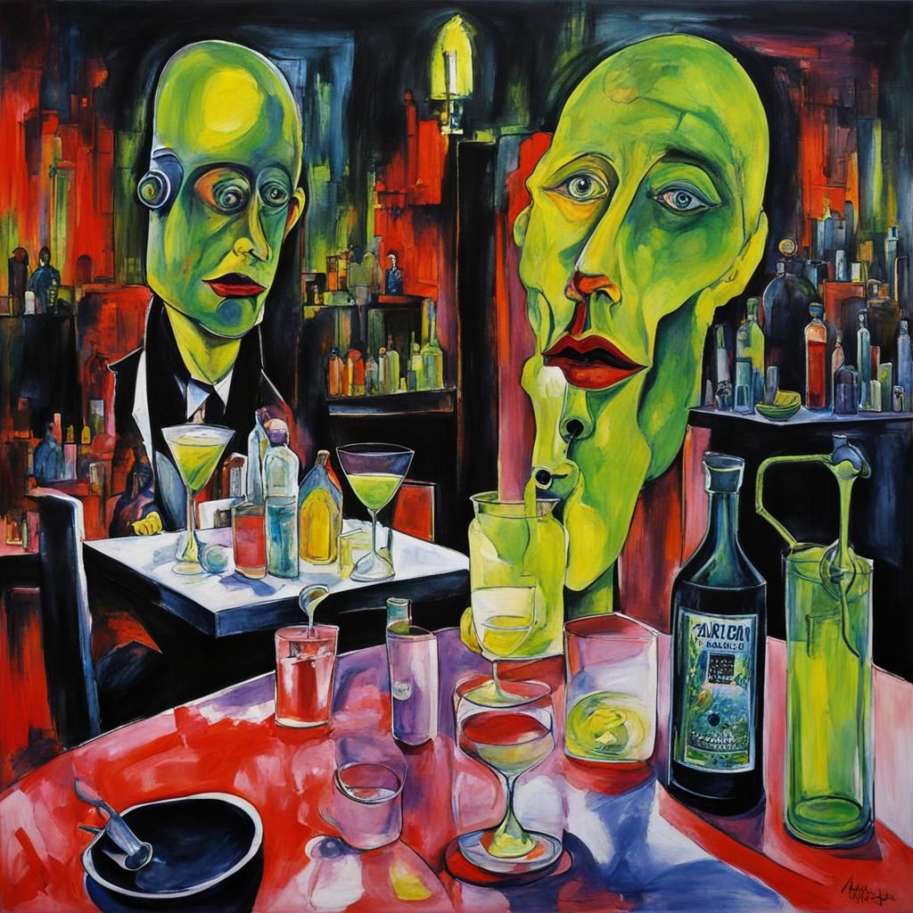 Absinthe Hallucinations - AI Generated Artwork - NightCafe Creator