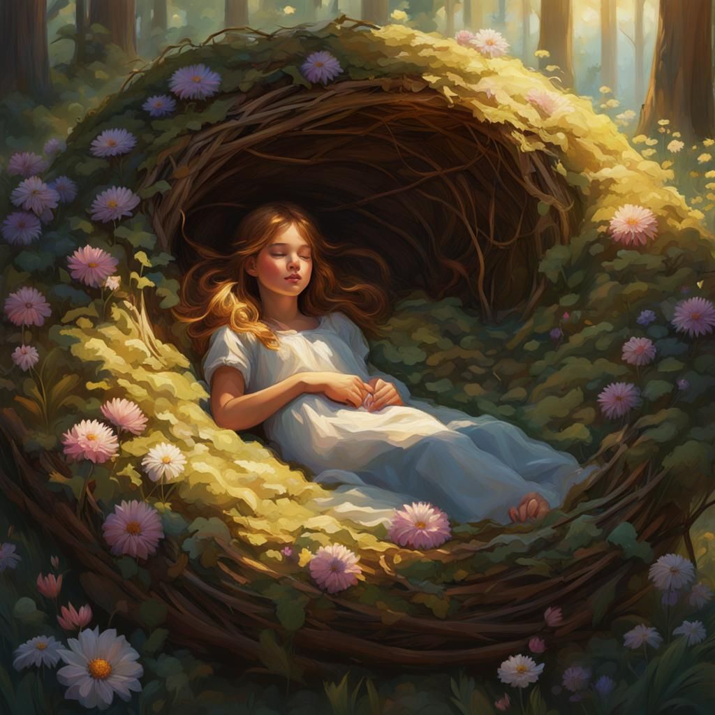 Deep in the Meadow, under the Willow - AI Generated Artwork - NightCafe ...