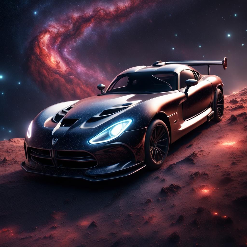 Cosmic Dodge viper - AI Generated Artwork - NightCafe Creator