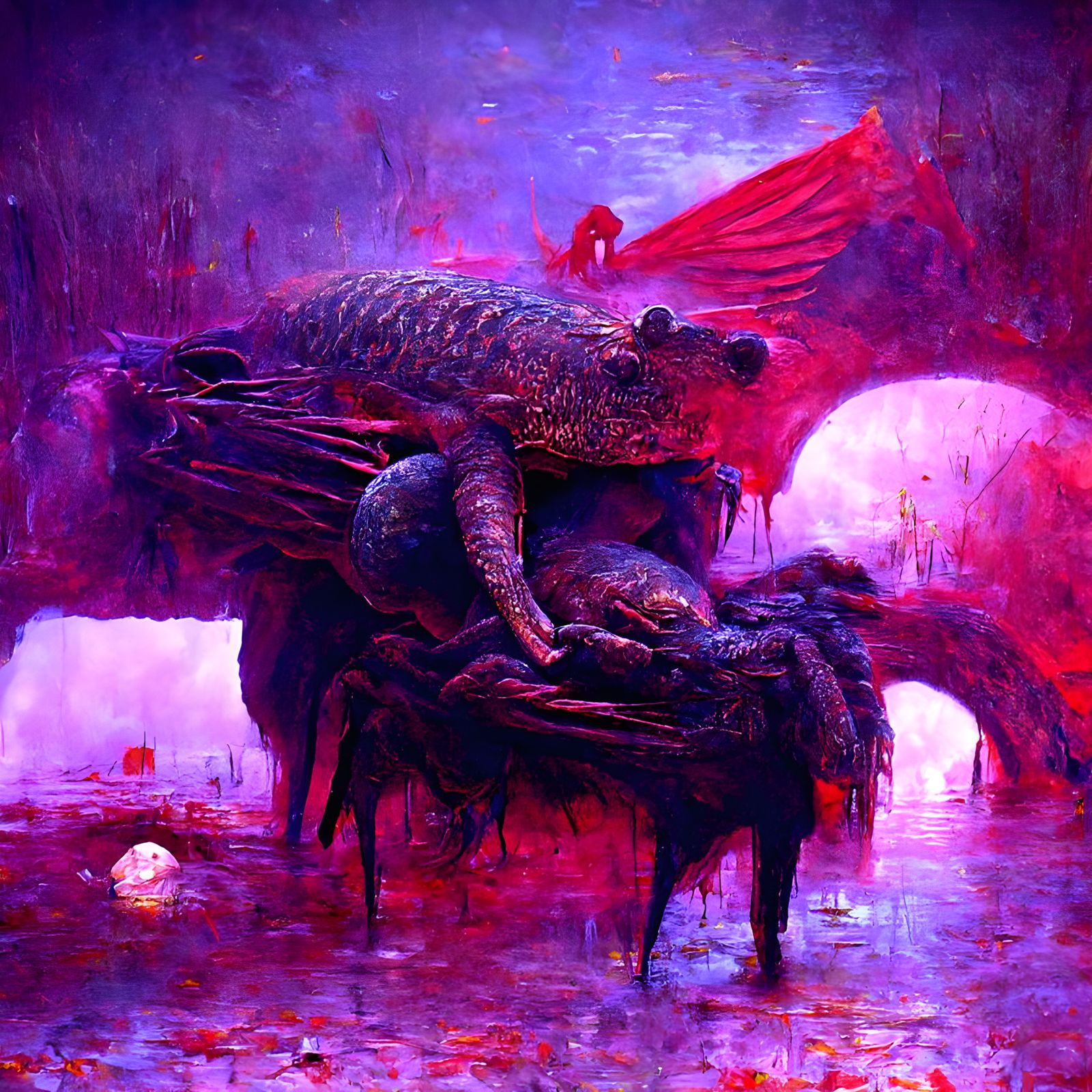 Abstract Monster V - AI Generated Artwork - NightCafe Creator