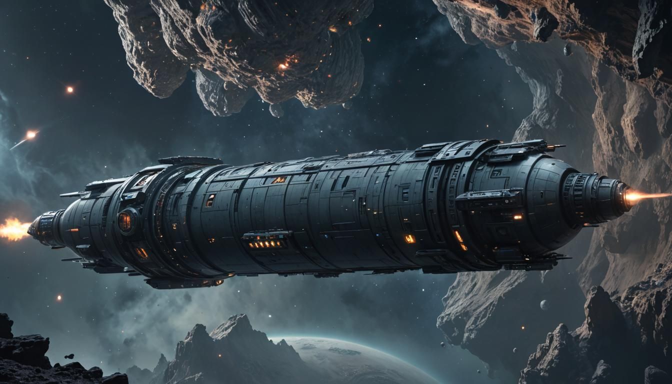 Asteroid Explorer - AI Generated Artwork - NightCafe Creator