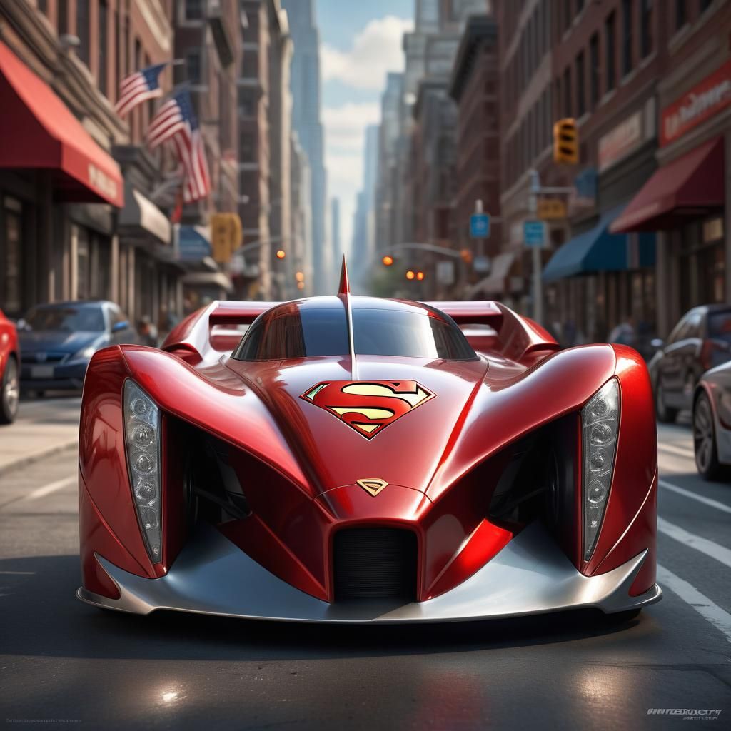 Superman's Supercar - AI Generated Artwork - NightCafe Creator