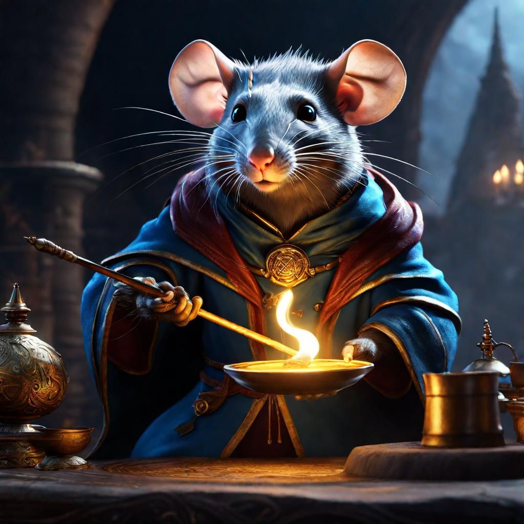 Rat folk mage - AI Generated Artwork - NightCafe Creator