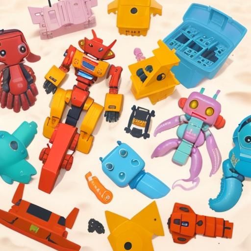 Photograph of a large, box like machine robot. The robot has clunky ...