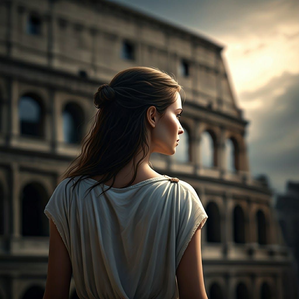 A Pre-Raphaelite Christian Martyress in Ancient Sp... - AI Art