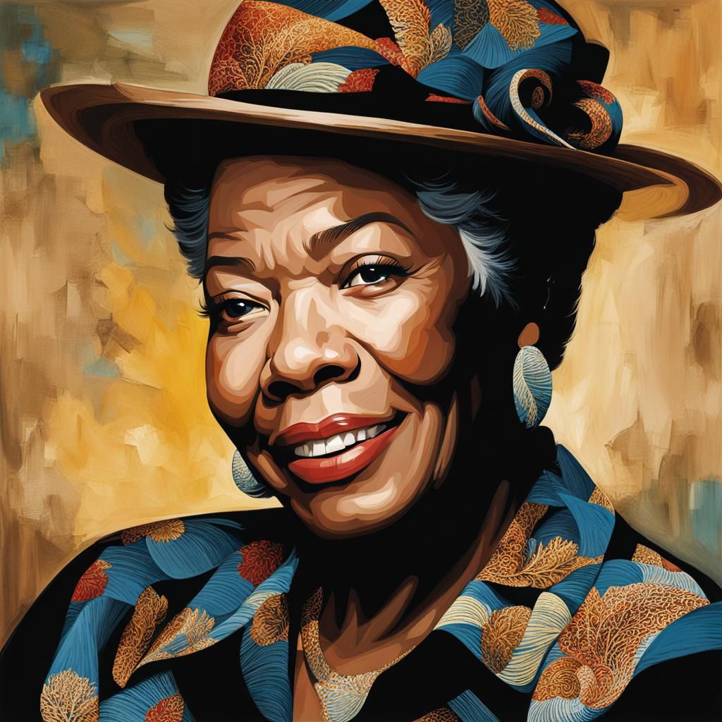 Portrait of maya angelou - AI Generated Artwork - NightCafe Creator
