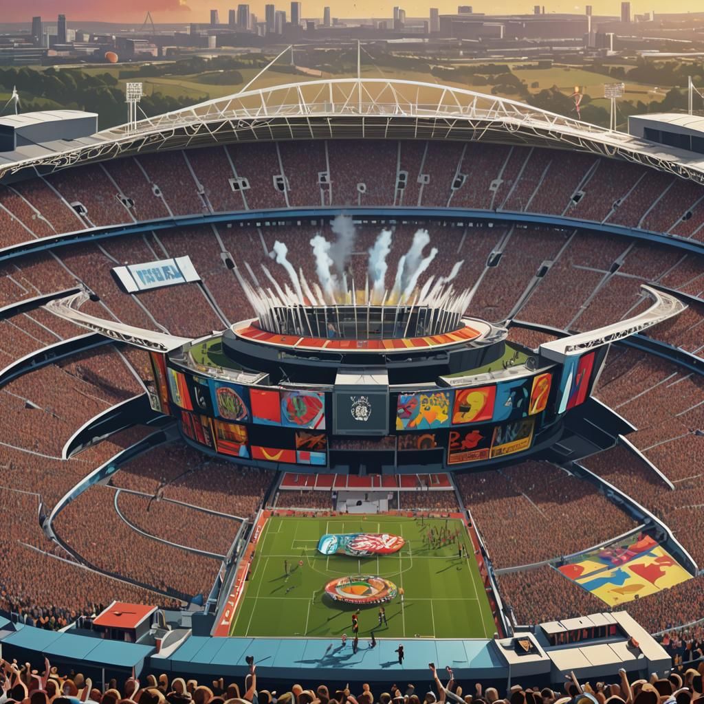 wembley stadium - AI Generated Artwork - NightCafe Creator