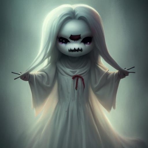 Ghoul Girls (Kawaii/Chibi variant) (peace out variant) - AI Generated ...