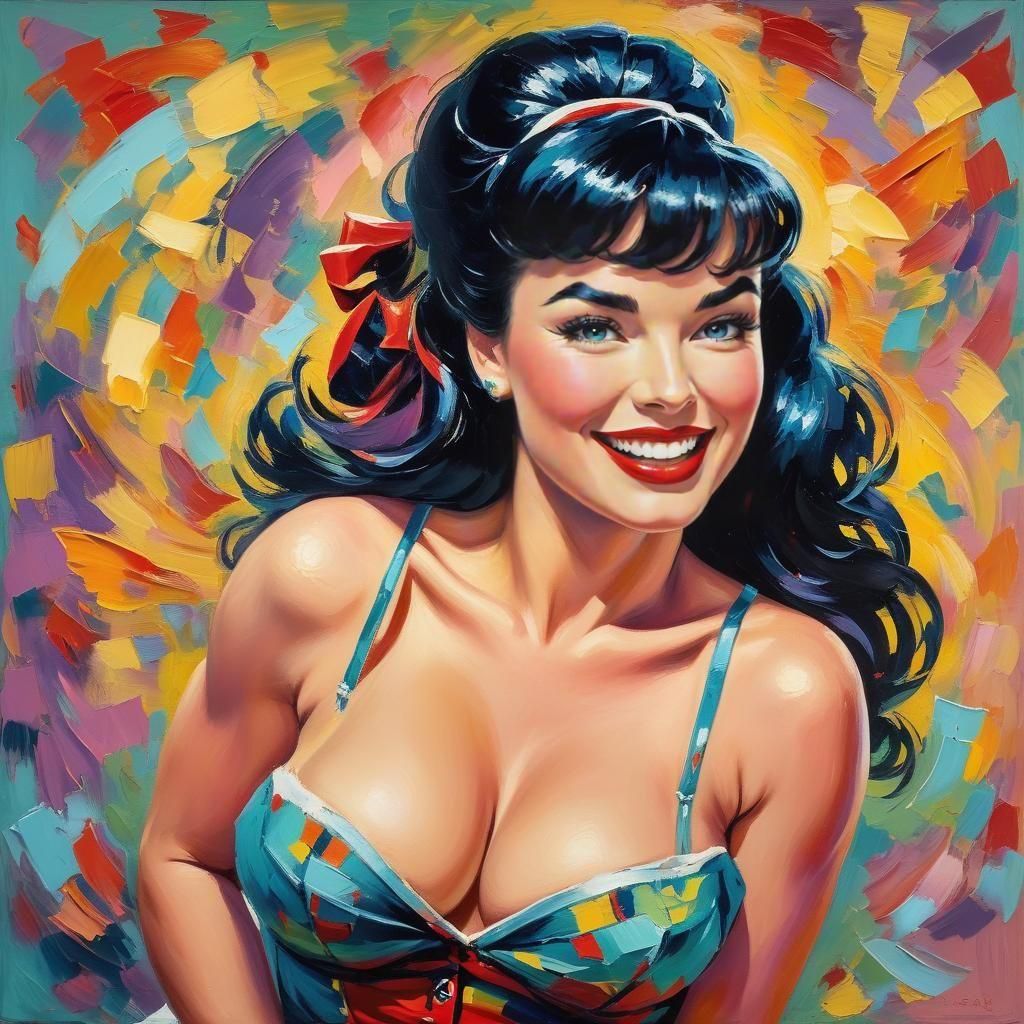 Betty Bombshell - AI Generated Artwork - NightCafe Creator