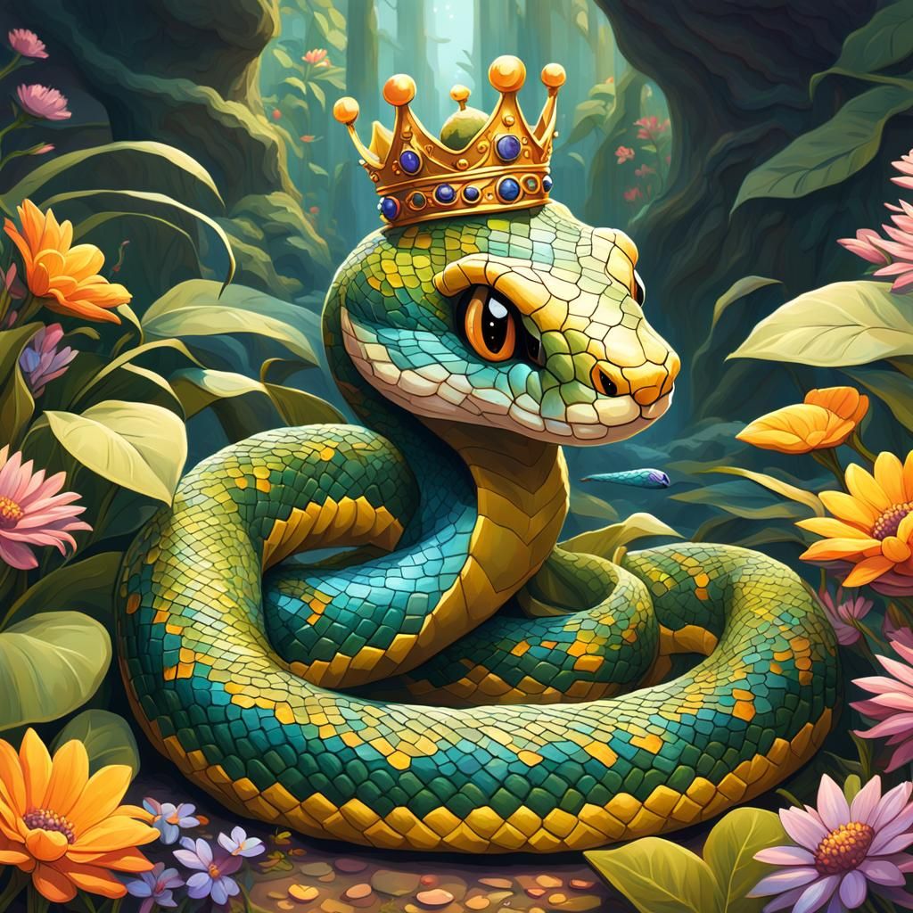 Snake King - AI Generated Artwork - NightCafe Creator