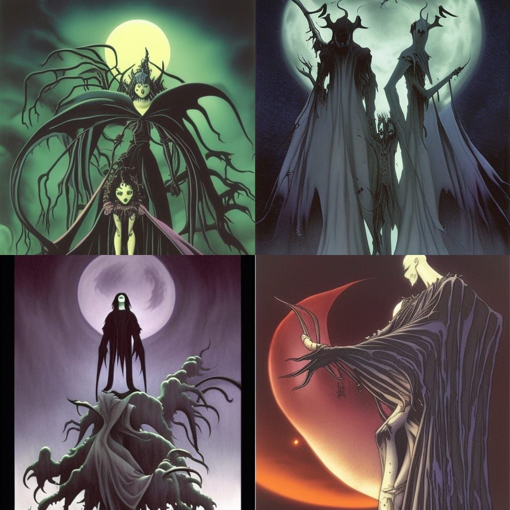 "Vampire Nights" epic eerie surreal dark fantasy action masterpiece by ...