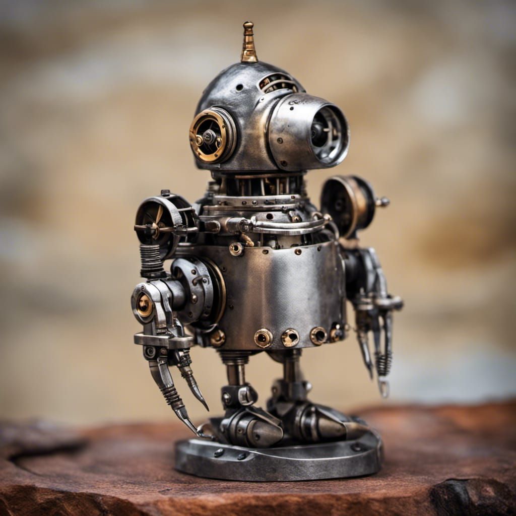 D&D Fantasy Robot Automaton Tiny in Size made of metal looking like a ...