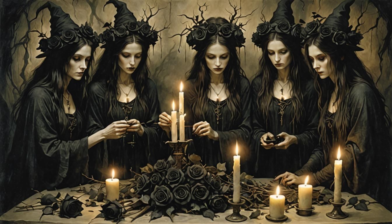 Witches Coven - AI Generated Artwork - NightCafe Creator