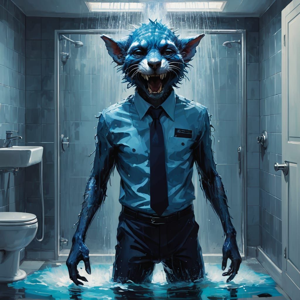 Agent Blue - AI Generated Artwork - NightCafe Creator