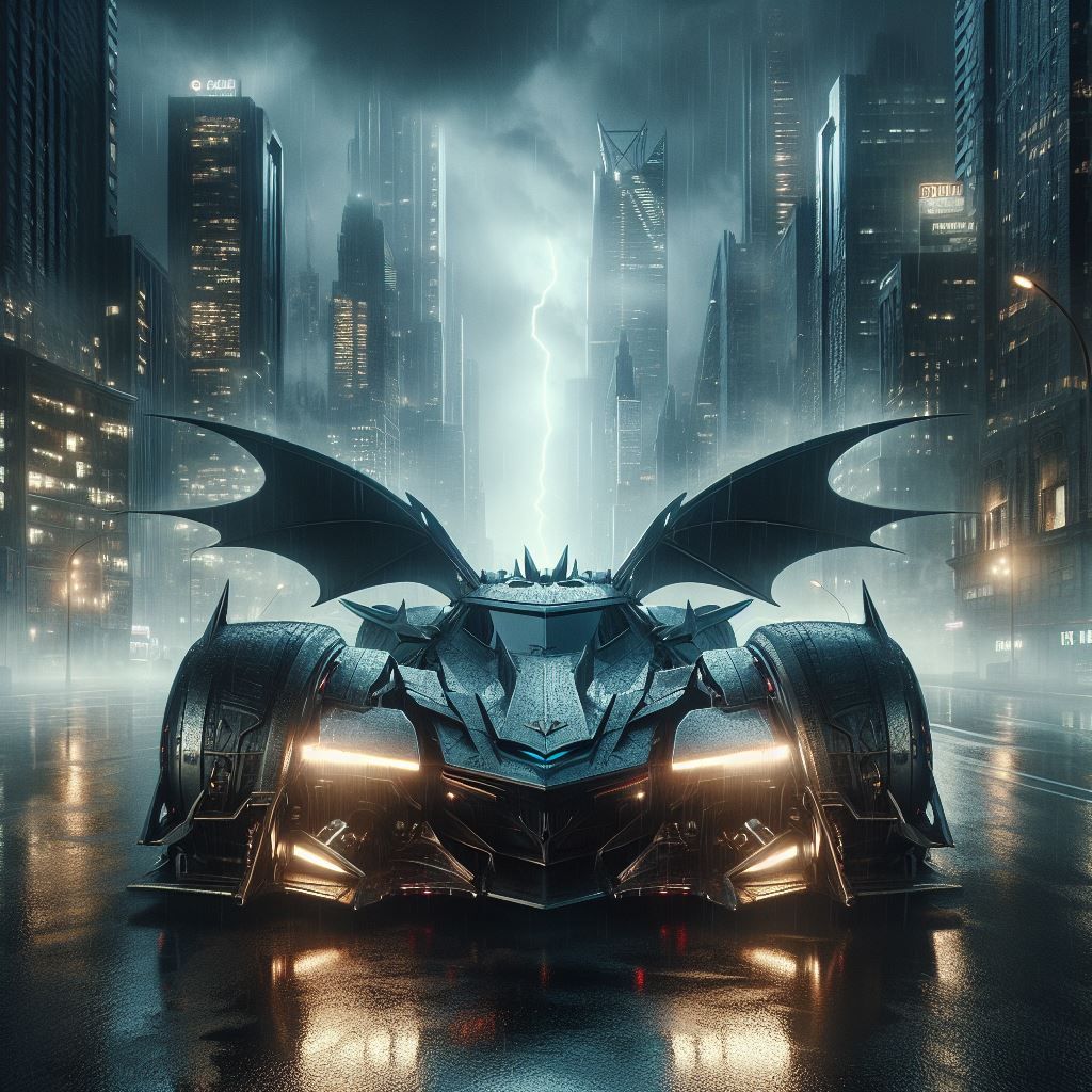 Cyberpunk Batmobile - AI Generated Artwork - NightCafe Creator