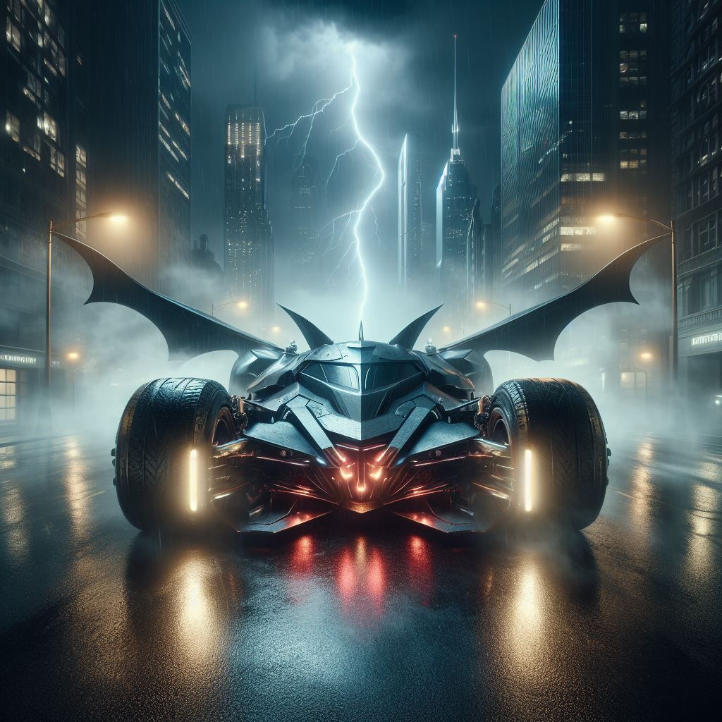 Cyberpunk Batmobile - AI Generated Artwork - NightCafe Creator