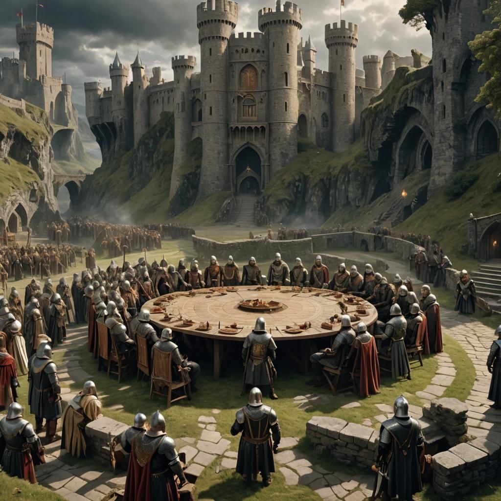 Knights Of The Round Table - AI Generated Artwork - NightCafe Creator