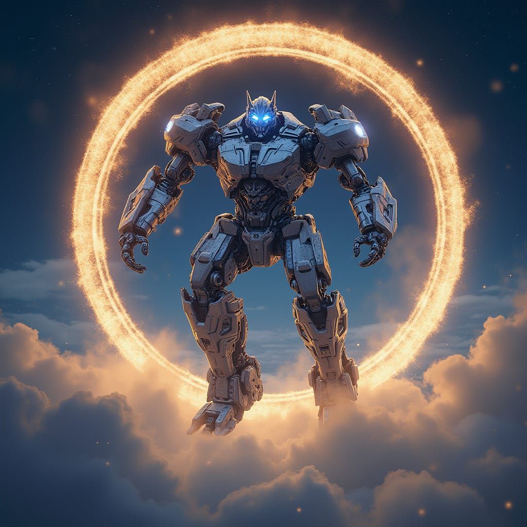 Surreal Ring Portal Unfolds with Majestic Transfor... - AI Art