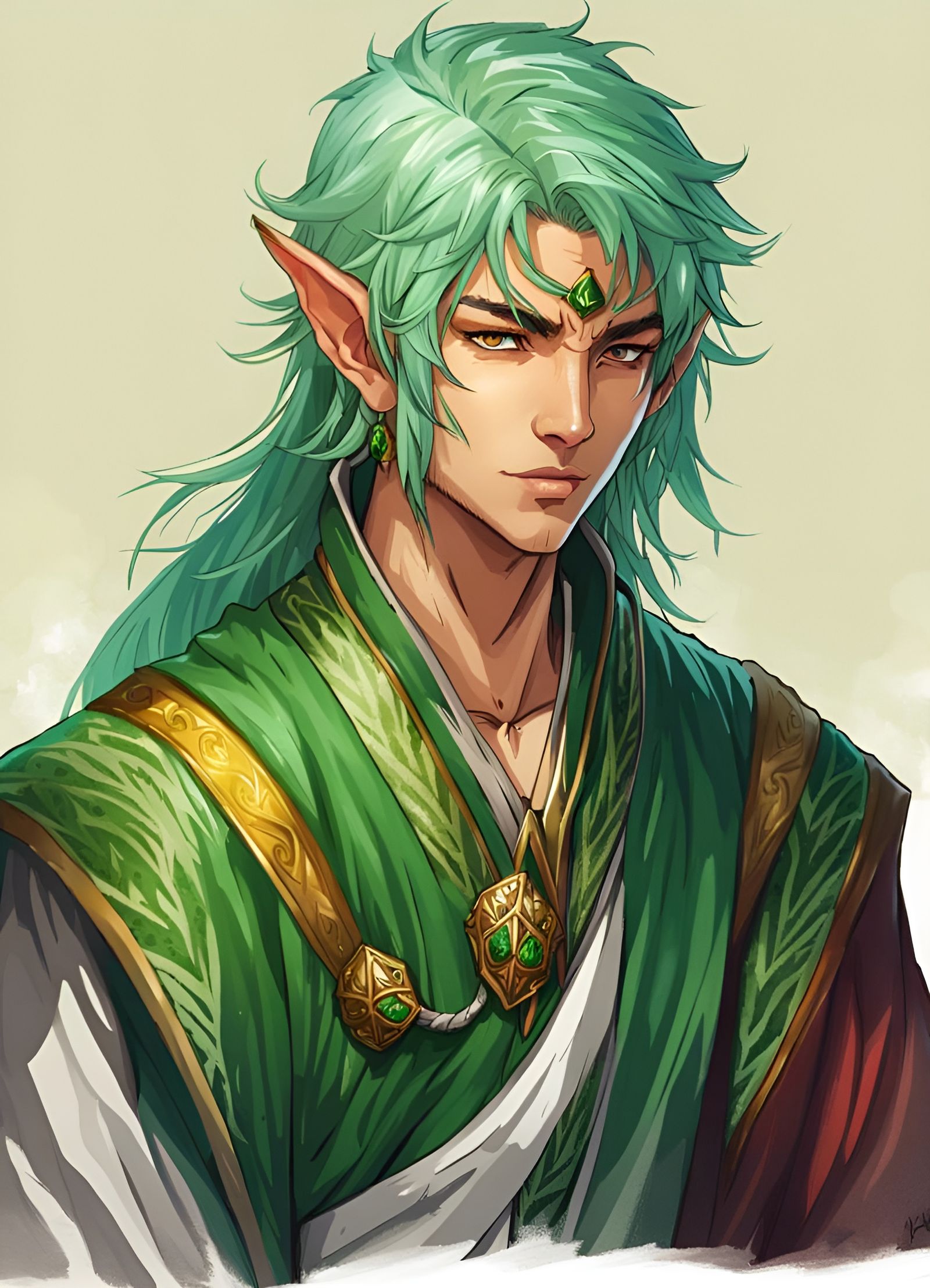 The Young Green Wizard - AI Generated Artwork - NightCafe Creator