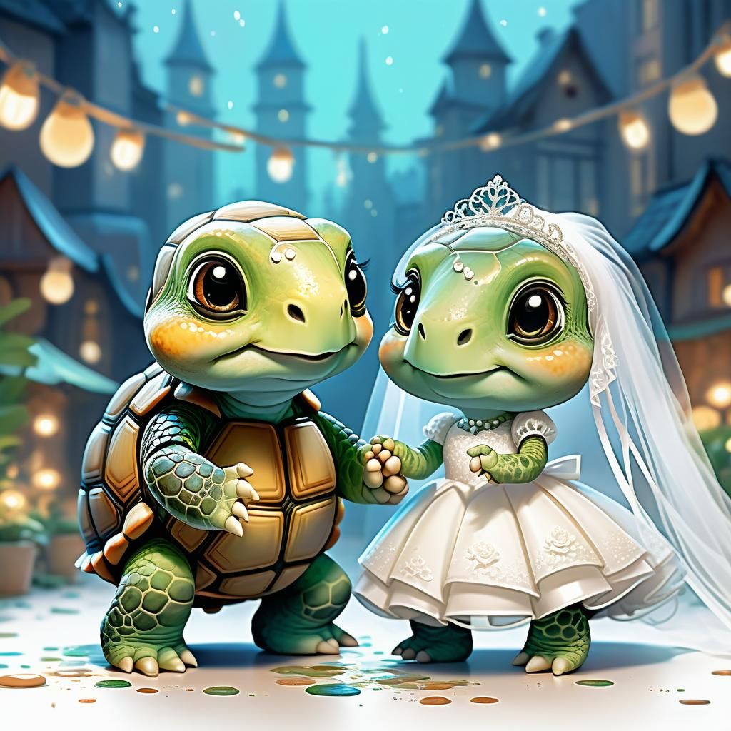Wedding celebration 🐢 💚 - AI Generated Artwork - NightCafe Creator