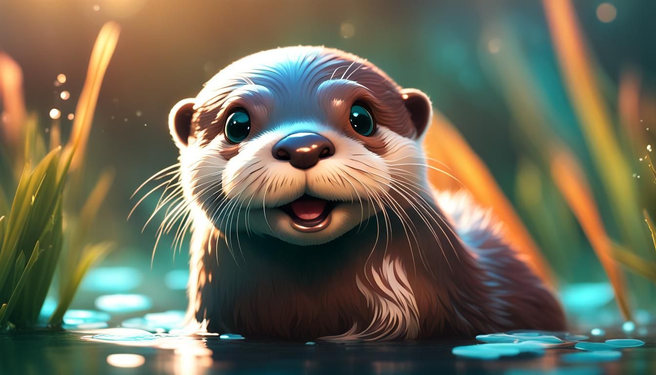 Otter Time - AI Generated Artwork - NightCafe Creator