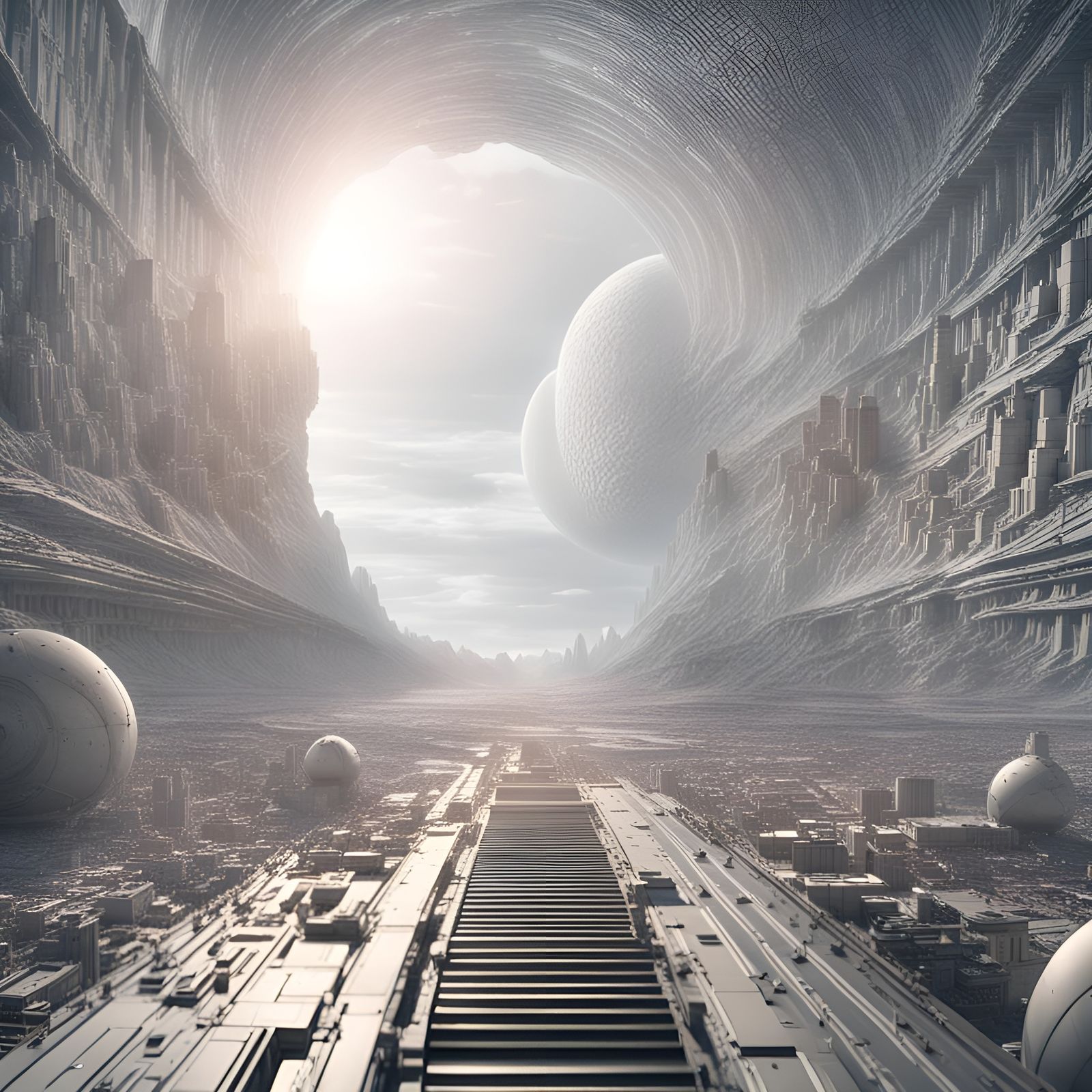 singularity at the beginning of the universe; hyperdetailed matte painting, hyperreal. dramatic ...