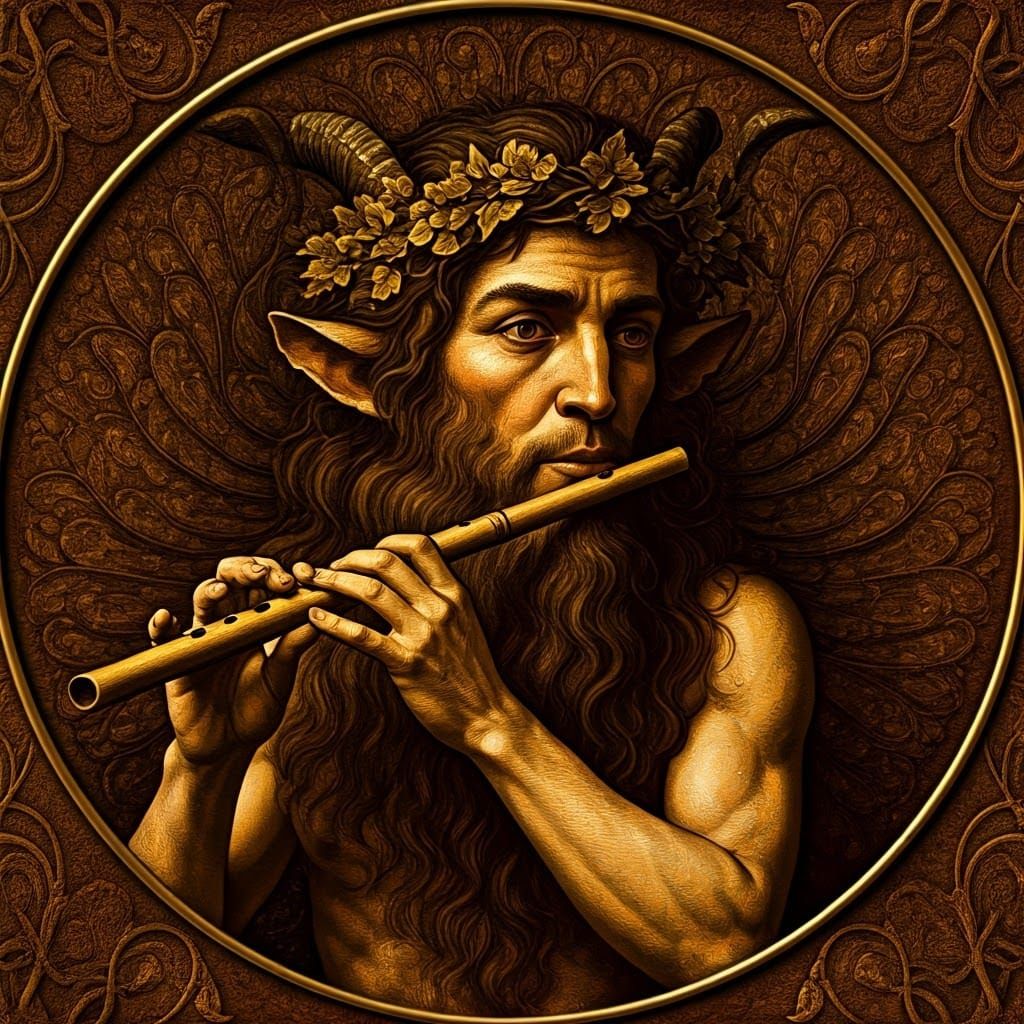 A satyr from Ancient Greek Mythology