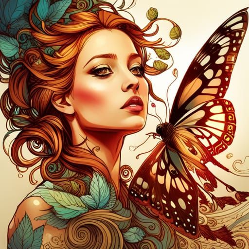 Queen of Butterflies : r/nightcafe